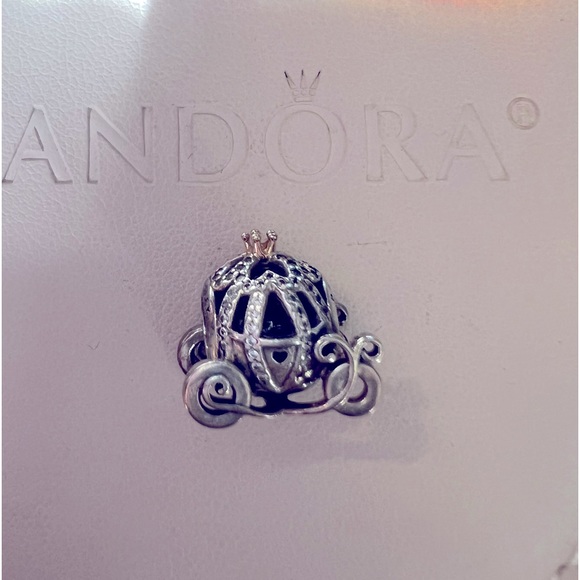 Pandora | Jewelry | Authentic Pandora Disney Cinderella Pumpkin Coach Charm | Poshmark